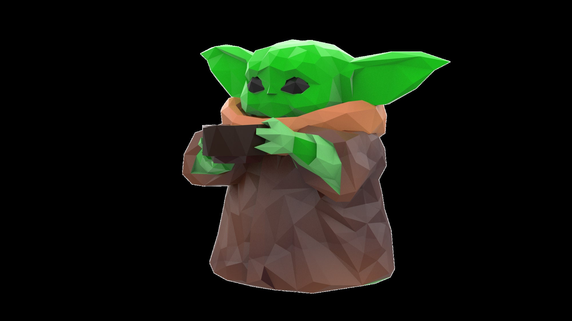 Baby Yoda, Star Wars Papercraft, Origami, DIY Paper Craft Model ...