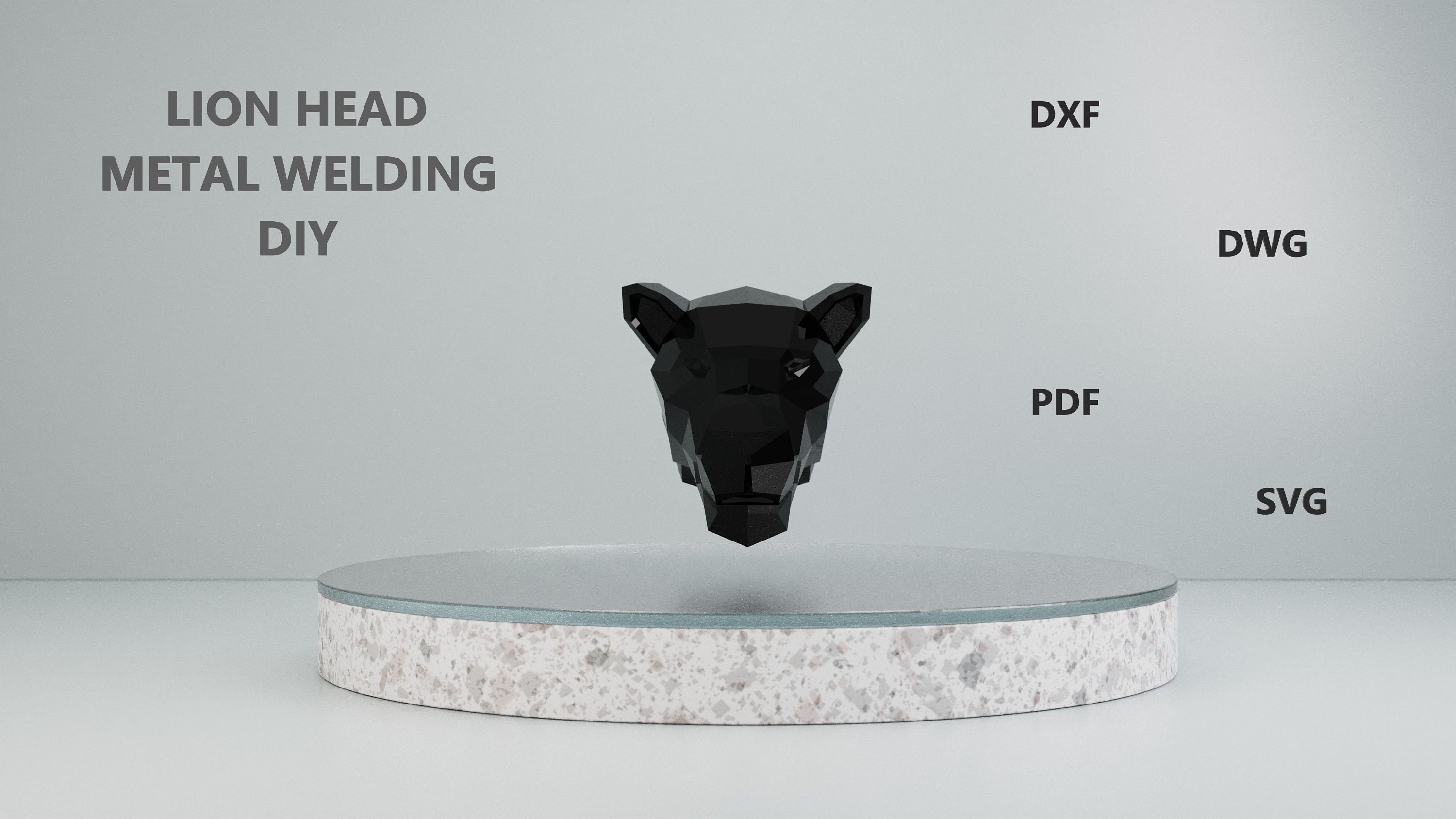 Lion Head Metal Welding / Dıy / Metal Craft / Metal Working / Dxf /dwg ...