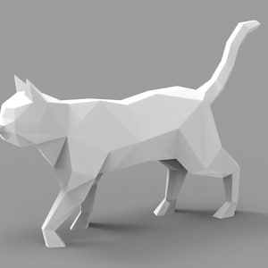 Cat Paper Craft / Dıy / Metal Craft / Papercraft Working / Dxf /dwg ...