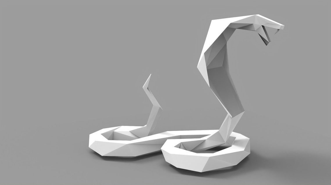 Snake Cobra Paper Craft / Dıy / Metal Craft / Papercraft Working / Pdf ...