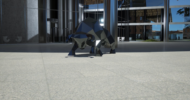 Estatua de toro de metal para soldar. Plantilla de corte láser DXF ...