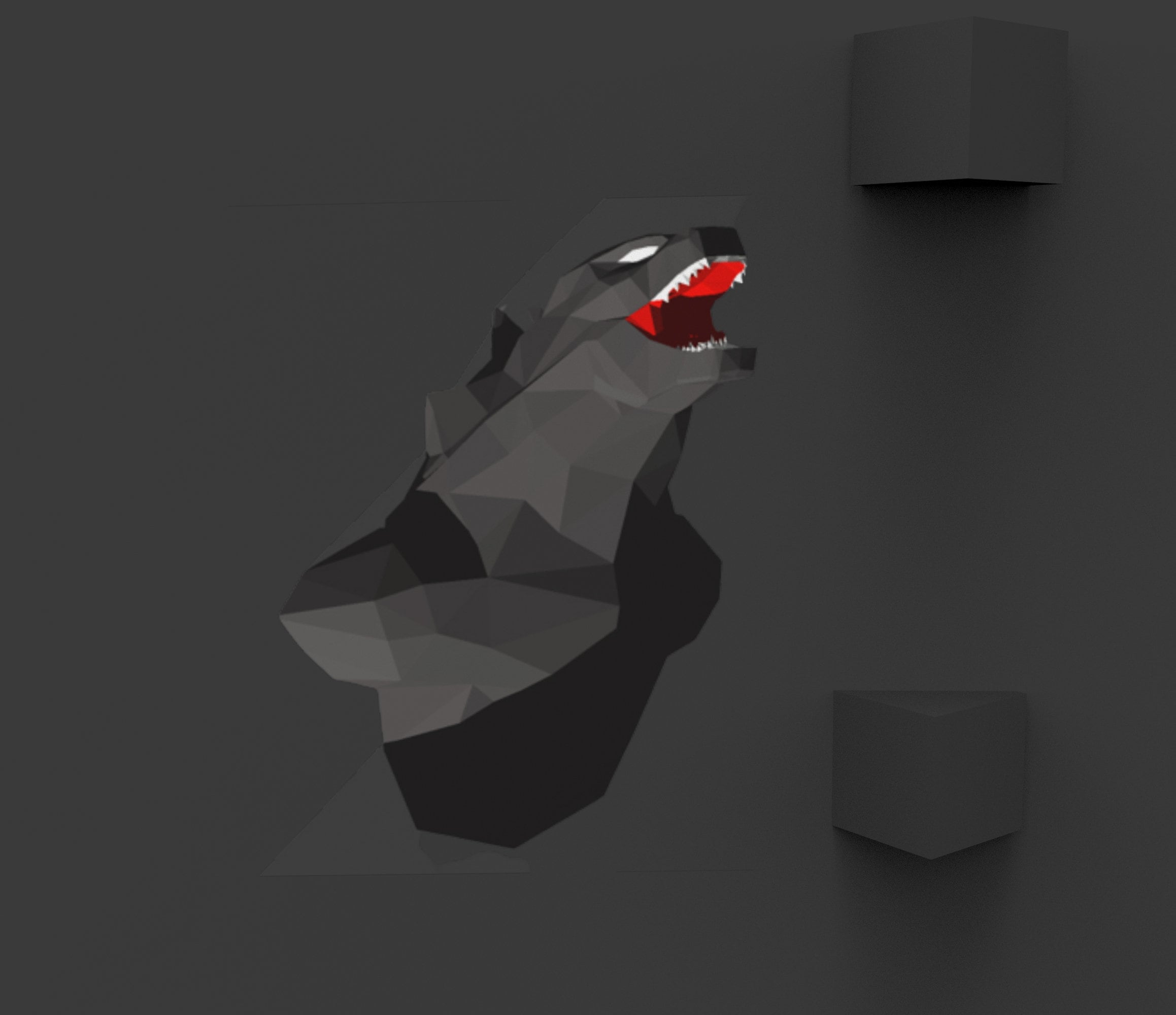 Godzilla Godzilla Papercraft Origami DIY Paper Craft Model - Etsy