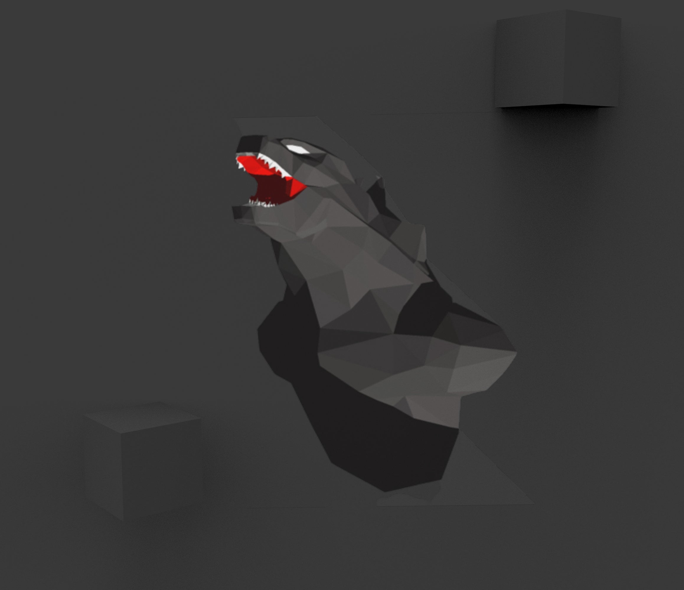 Godzilla Godzilla Papercraft Origami DIY Paper Craft Model - Etsy