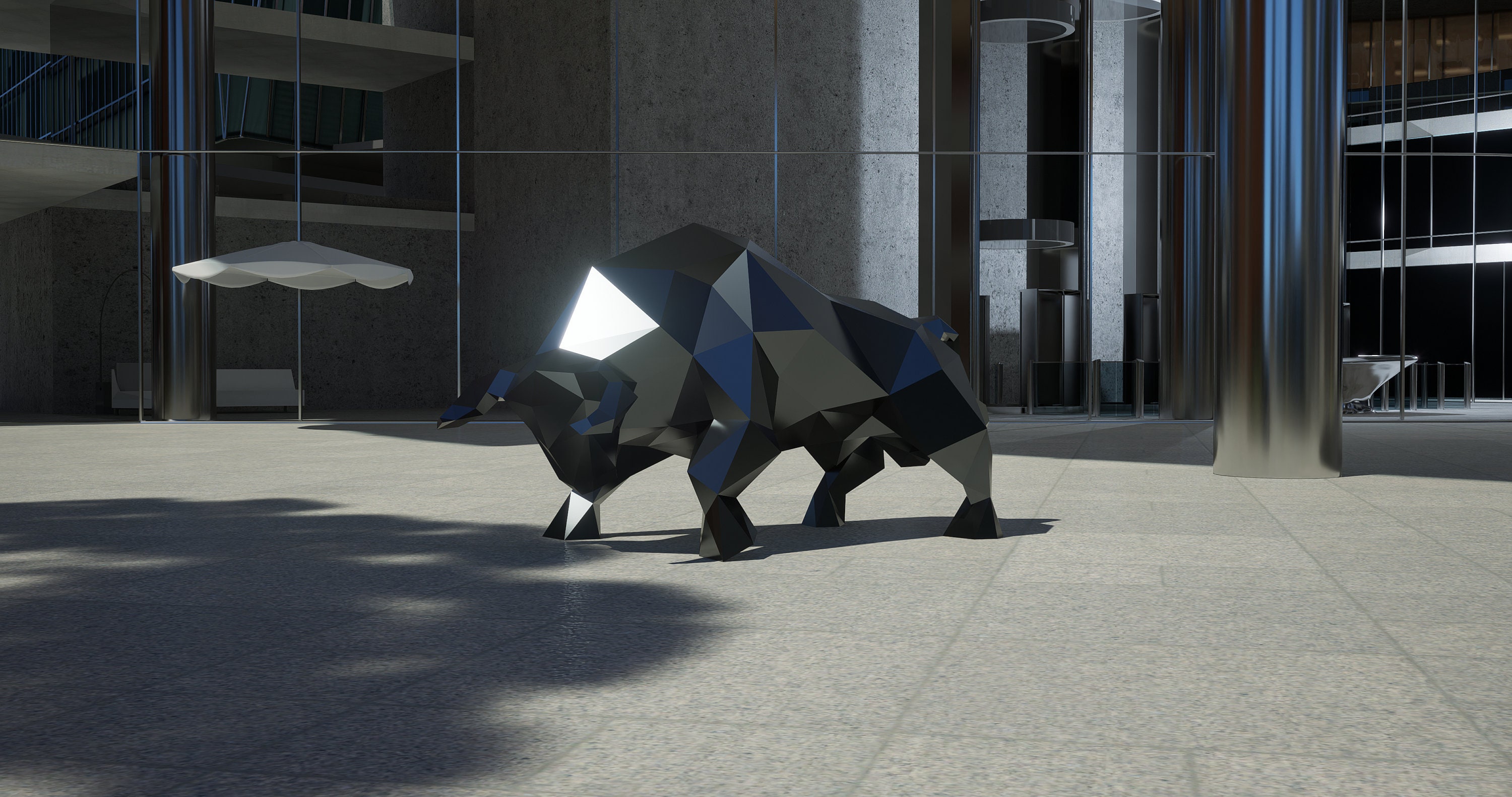 Metal Bull Statue for Welding. DXF Laser Cutting Template - Etsy