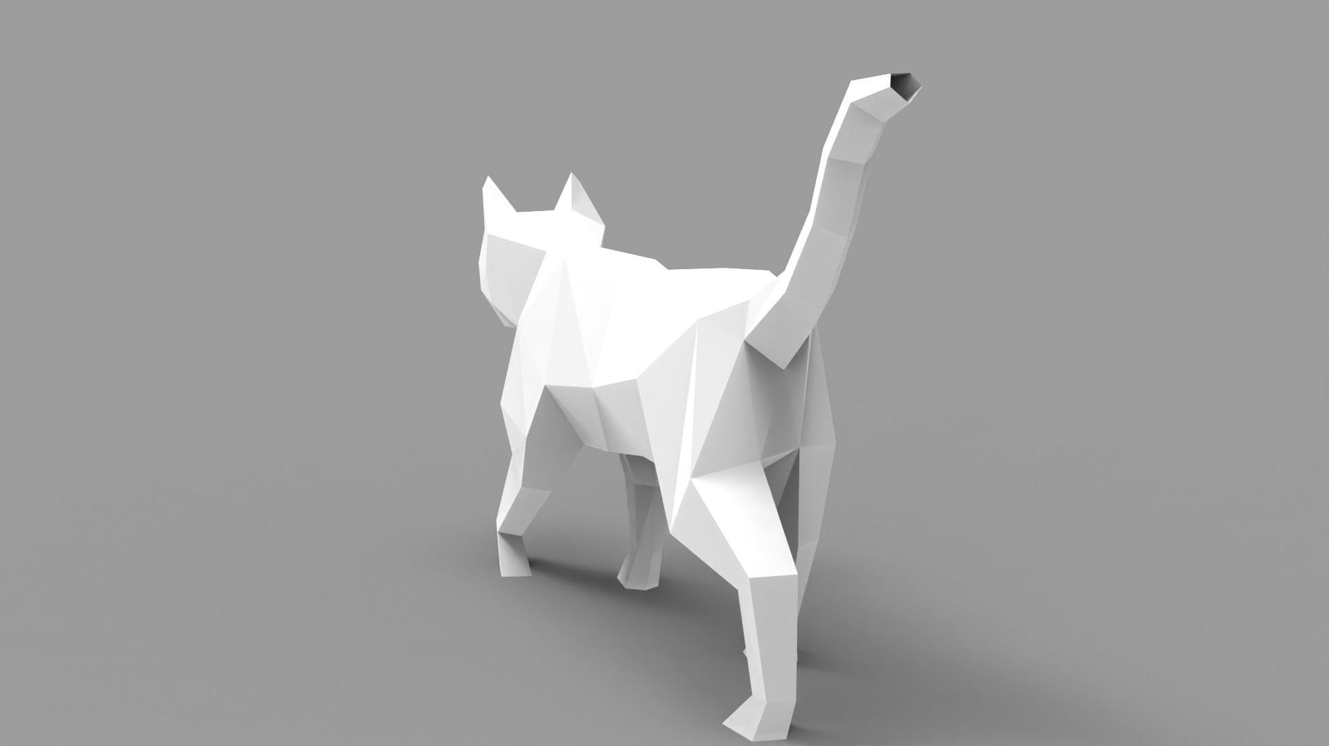 Cat Paper Craft / Dıy / Metal Craft / Papercraft Working / Dxf /dwg ...