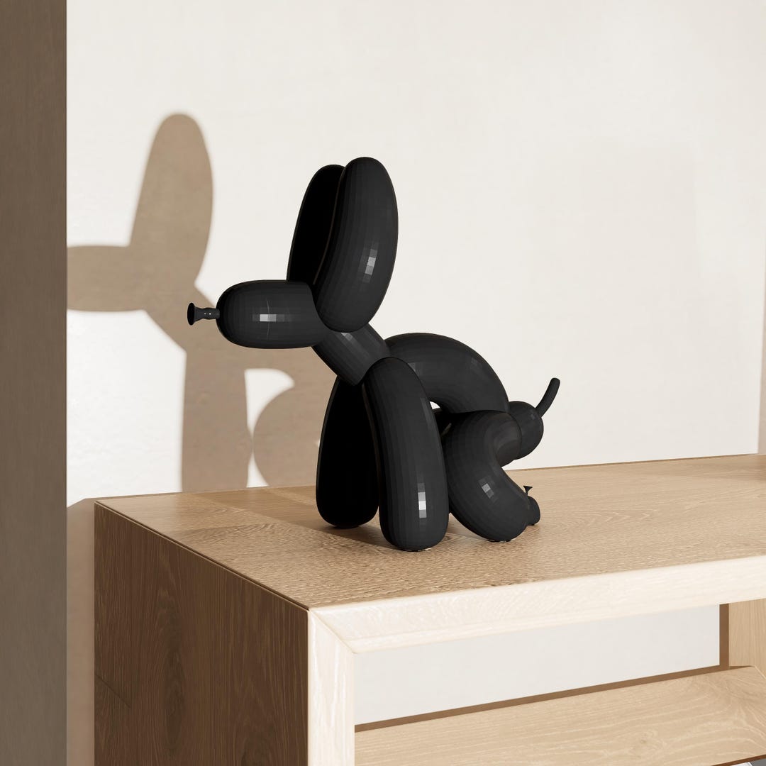 Tabletop Balloon Dog Sculpture Dog Figurine, Home Decor, Balloon Dog ...