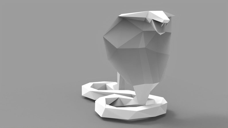 Snake Cobra Paper Craft / Dıy / Metal Craft / Papercraft Working / Pdf ...