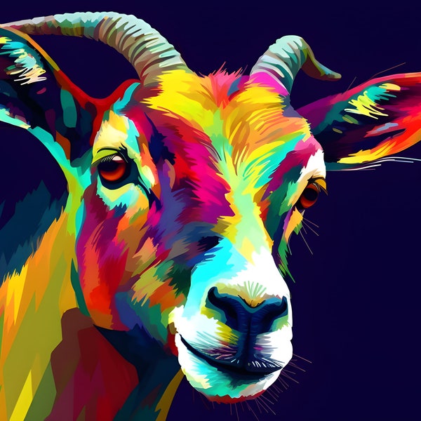 Goat Painting - Etsy