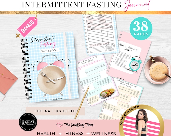 Intermittent Fasting Tracker, Intermittent Fasting Chart, Weekly ...