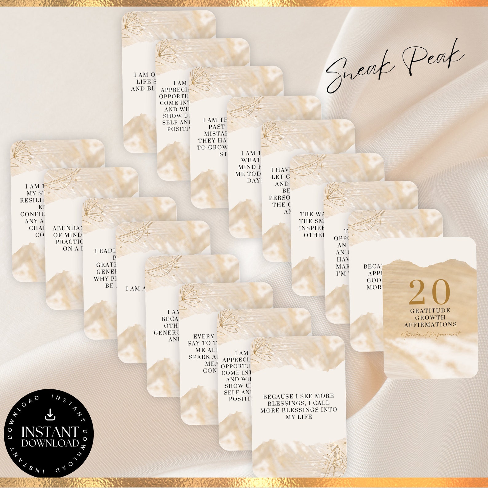 Affirmation Cards Printable for Mirror Digital File Affirmation Station ...