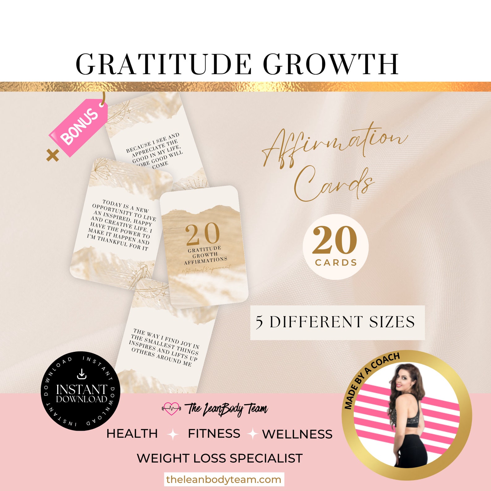 Affirmation Cards Printable for Mirror Digital File Affirmation Station ...