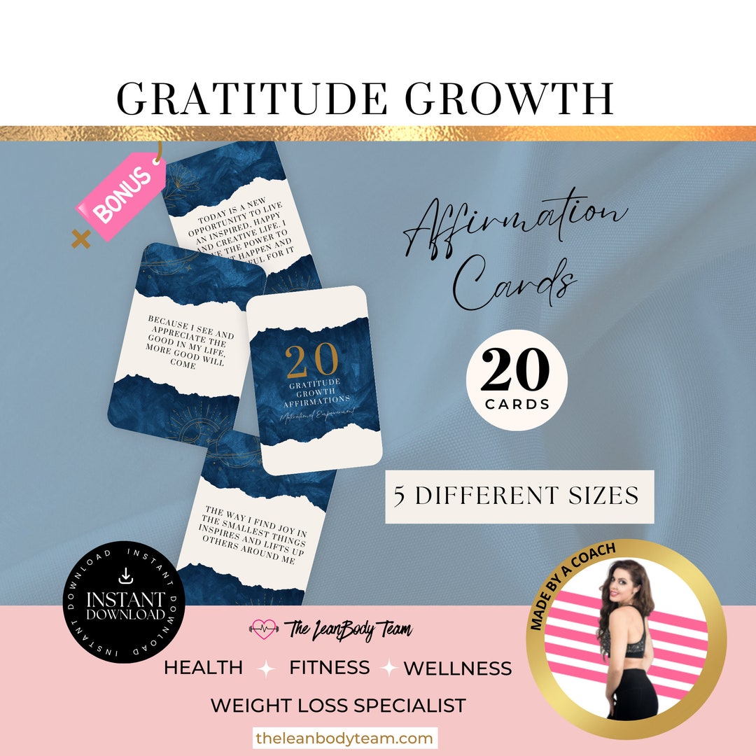 Growth Mindset Printable Affirmation Cards Growth Mindset Manifestation ...