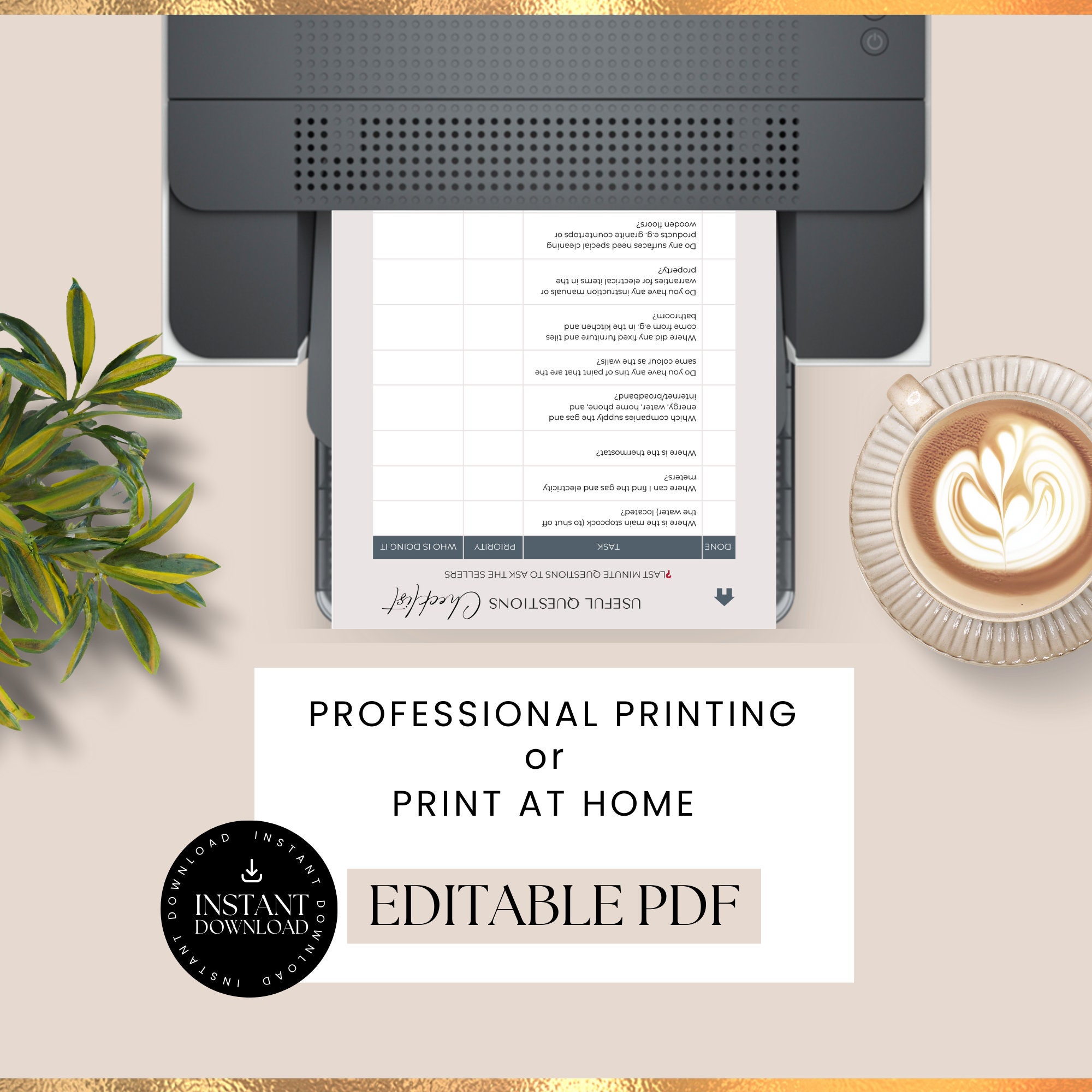 Move in Essentials Checklist, Moving Checklist, Moving Planner, New ...