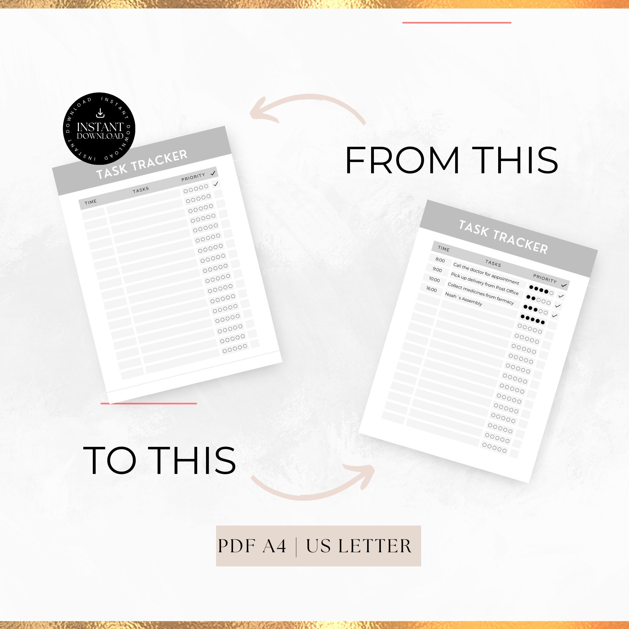 Things to Do Checklist, to Do Template Daily Checklist, to Do List ...