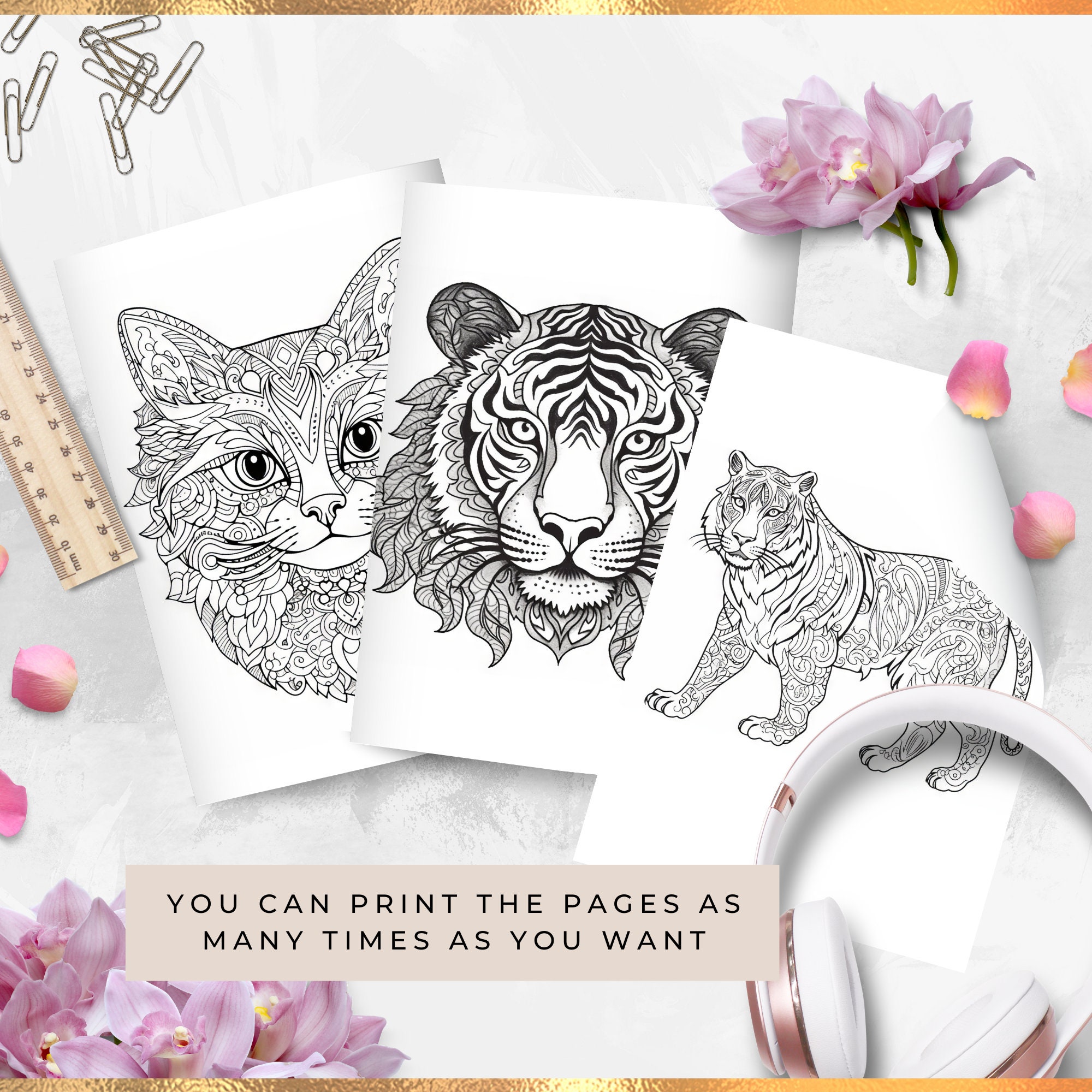 Cool Coloring Pages to Print, Adults Coloring Printable Pages Adult and ...
