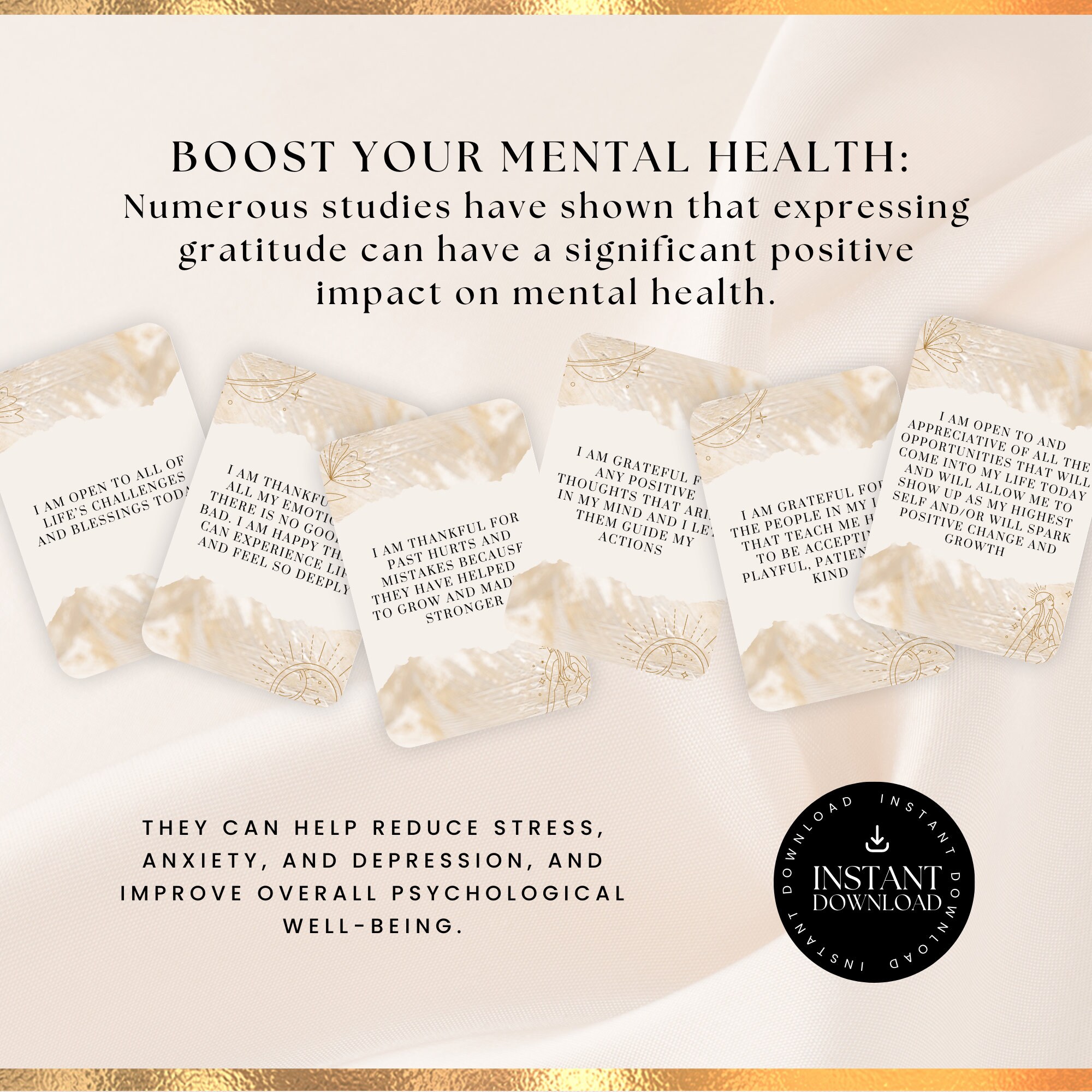 Affirmation Cards Printable for Mirror Digital File Affirmation Station ...