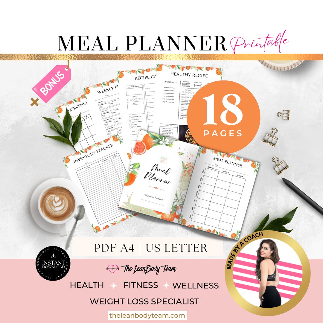 Whole30 Meal Planner Printable Weekly Meal Planner ...