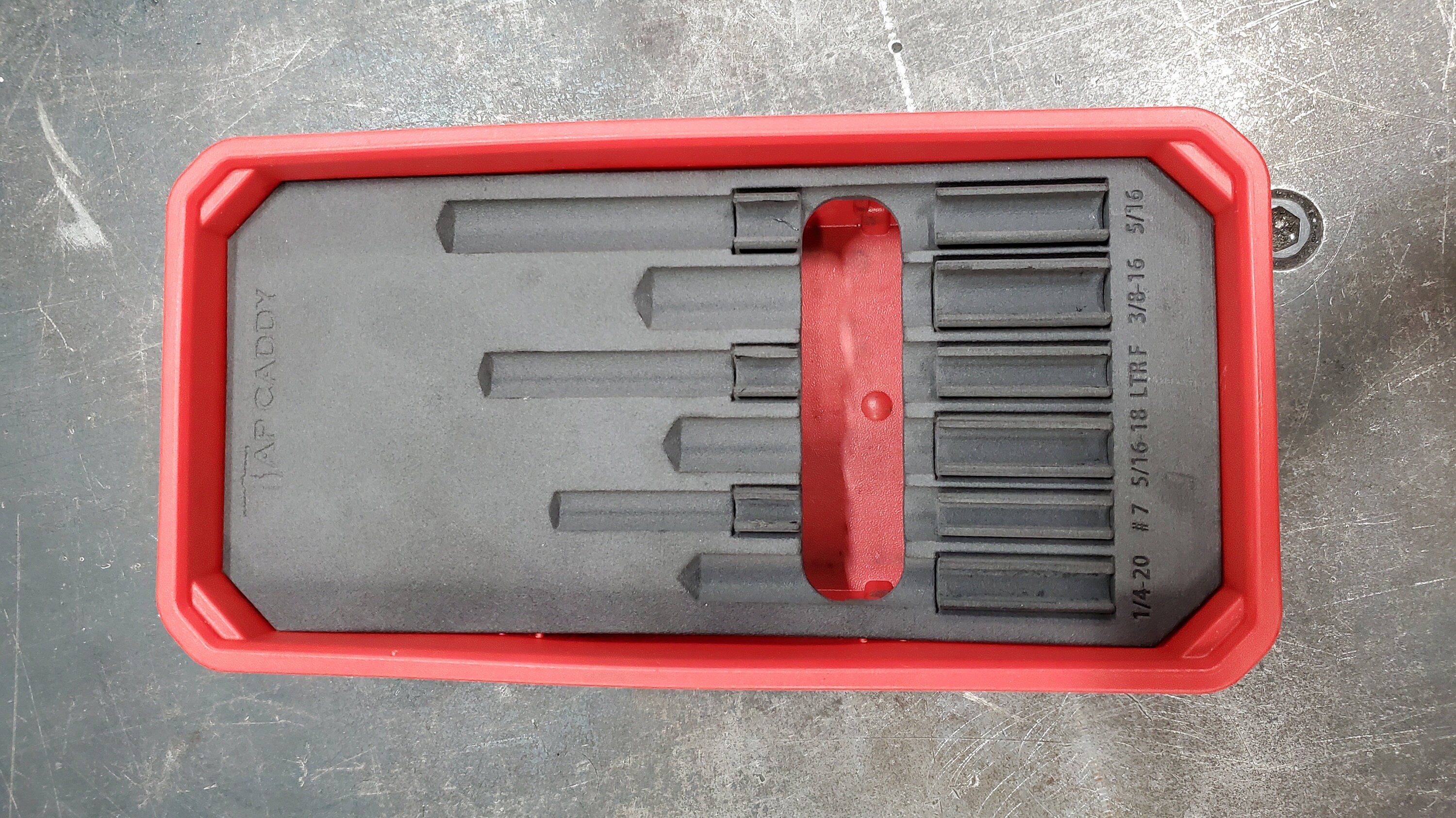 Tap Caddy: 1/4"-20 to 3/8"-16 Drill & Tap Organizer Tray - Etsy