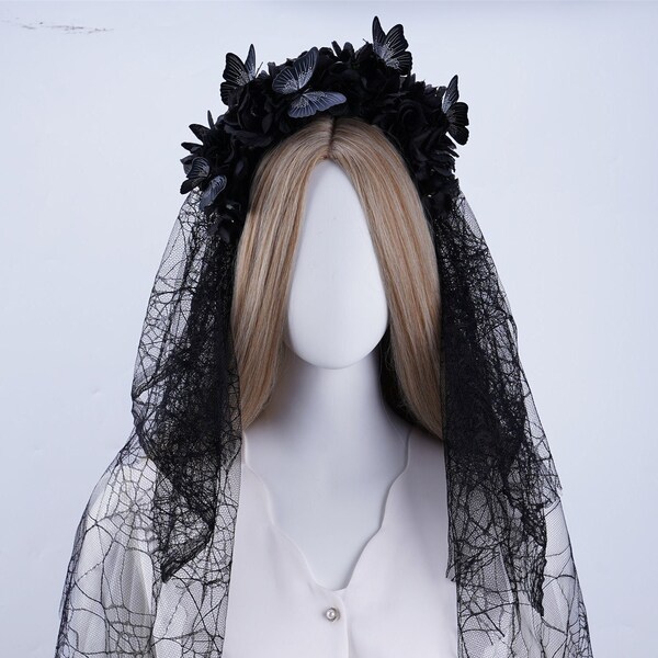 Shop Flower Crown Veil - Etsy