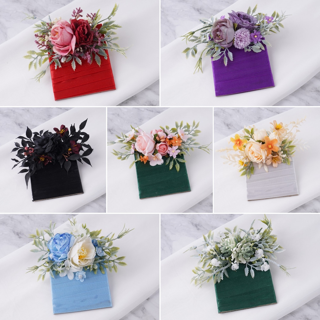 Pocket Boutonnieres for Wedding Men Ivory Flower Groom's Wedding Small ...