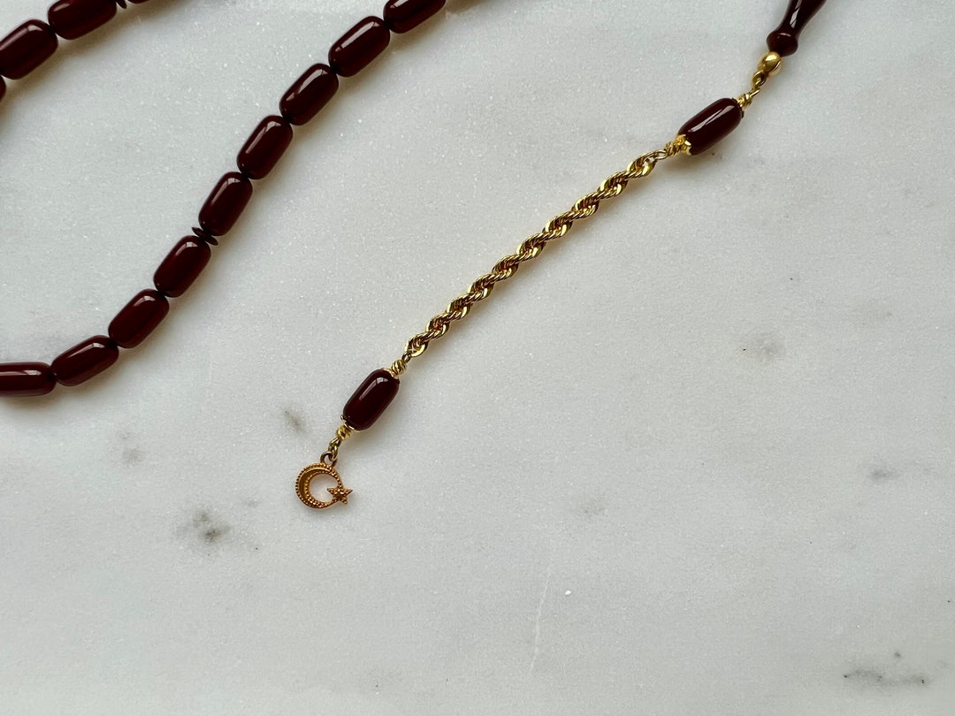 Compressed Amber master Made Gold Tussle Tesbih Rosary - Etsy