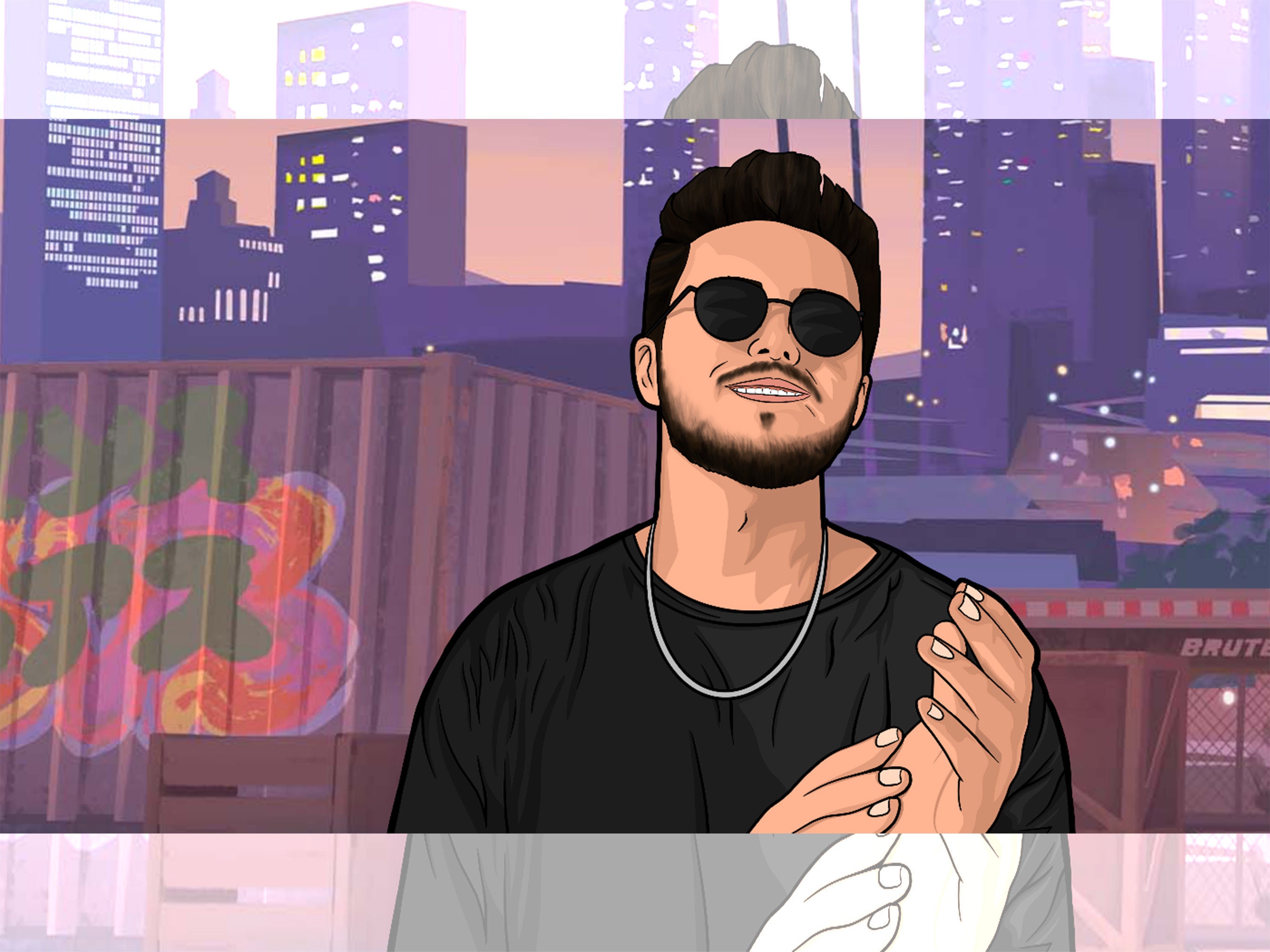 GTA Style Custom Art Personalized Cartoon Portraits, Rockstar-worthy ...
