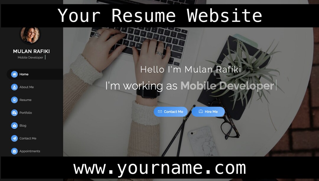 Your Digital Resume Creative Resume Website With Blog - Etsy