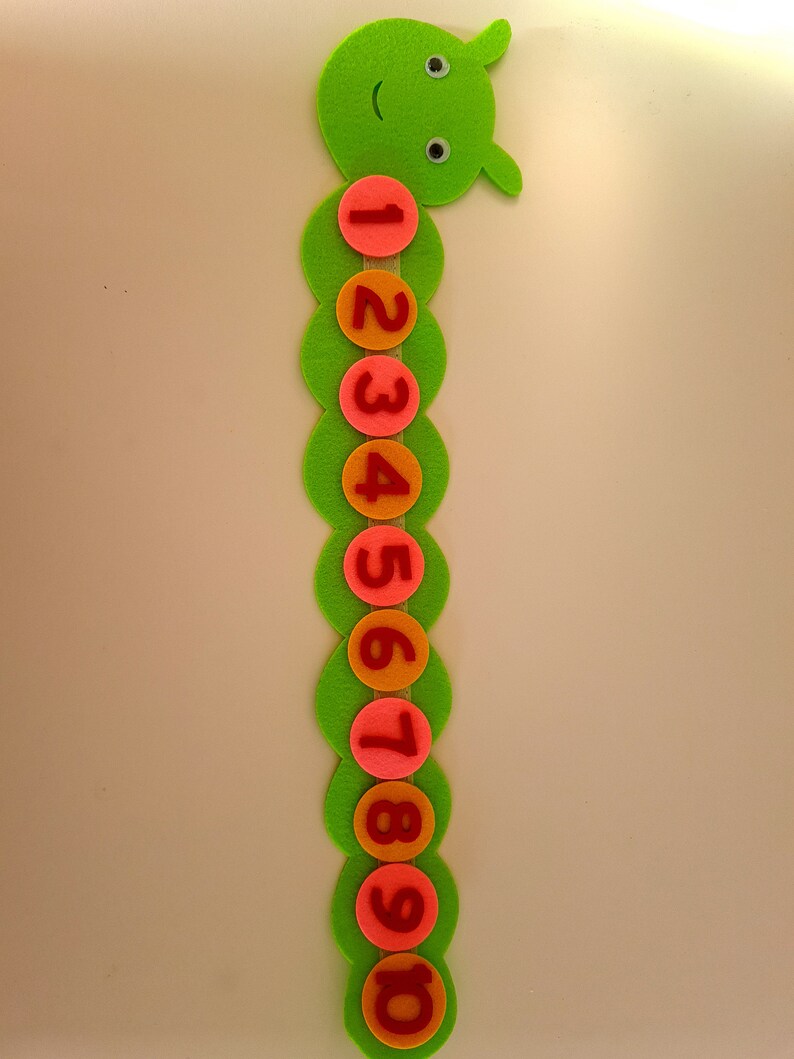 Counting Numbers Caterpillar - Etsy