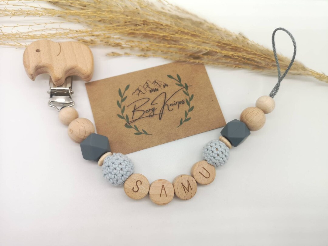 Pacifier Chain With Names Boys Girls Baby Gift for Birth - Etsy