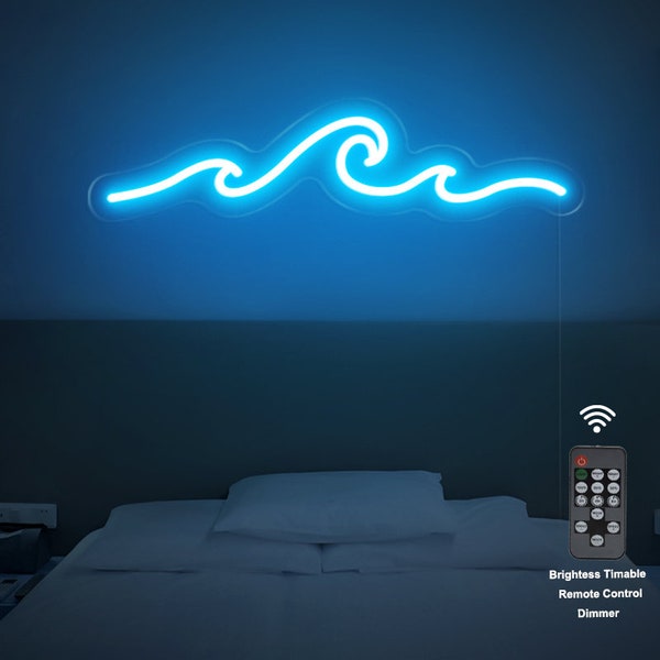 Led Wave Neon Light - Etsy