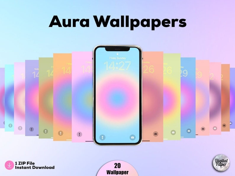 Aura Phone Wallpaper, Gradient Wallpaper, Colorful Wallpaper, Aesthetic Wallpaper, Smartphone ...