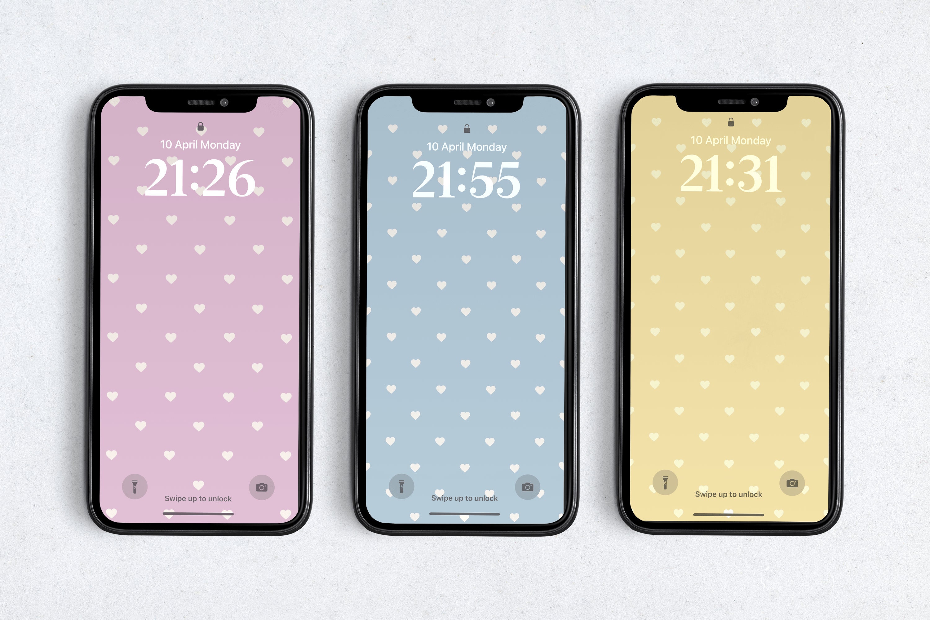 IPhone Hearts Wallpaper, Android Hearts Wallpaper, Aesthetic Phone ...