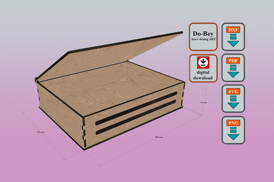 Wood Laser Cut, Jewelry Box, Storage Box, Box Design, Dxf Cut File, Svg ...