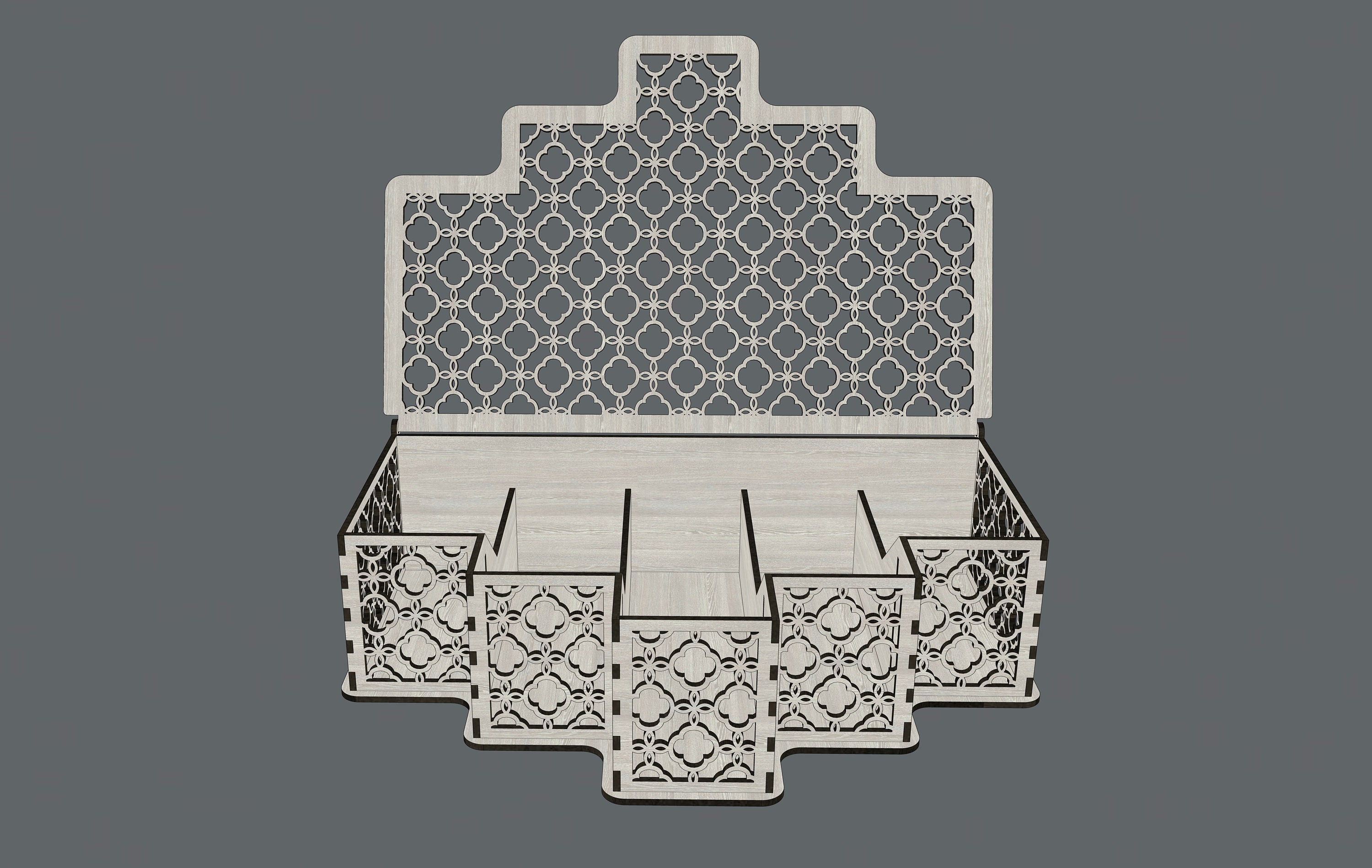 Tea Box, Coffe Box, Laser Cutting, Laser Box, Wooden Box, Dxf Cut File ...