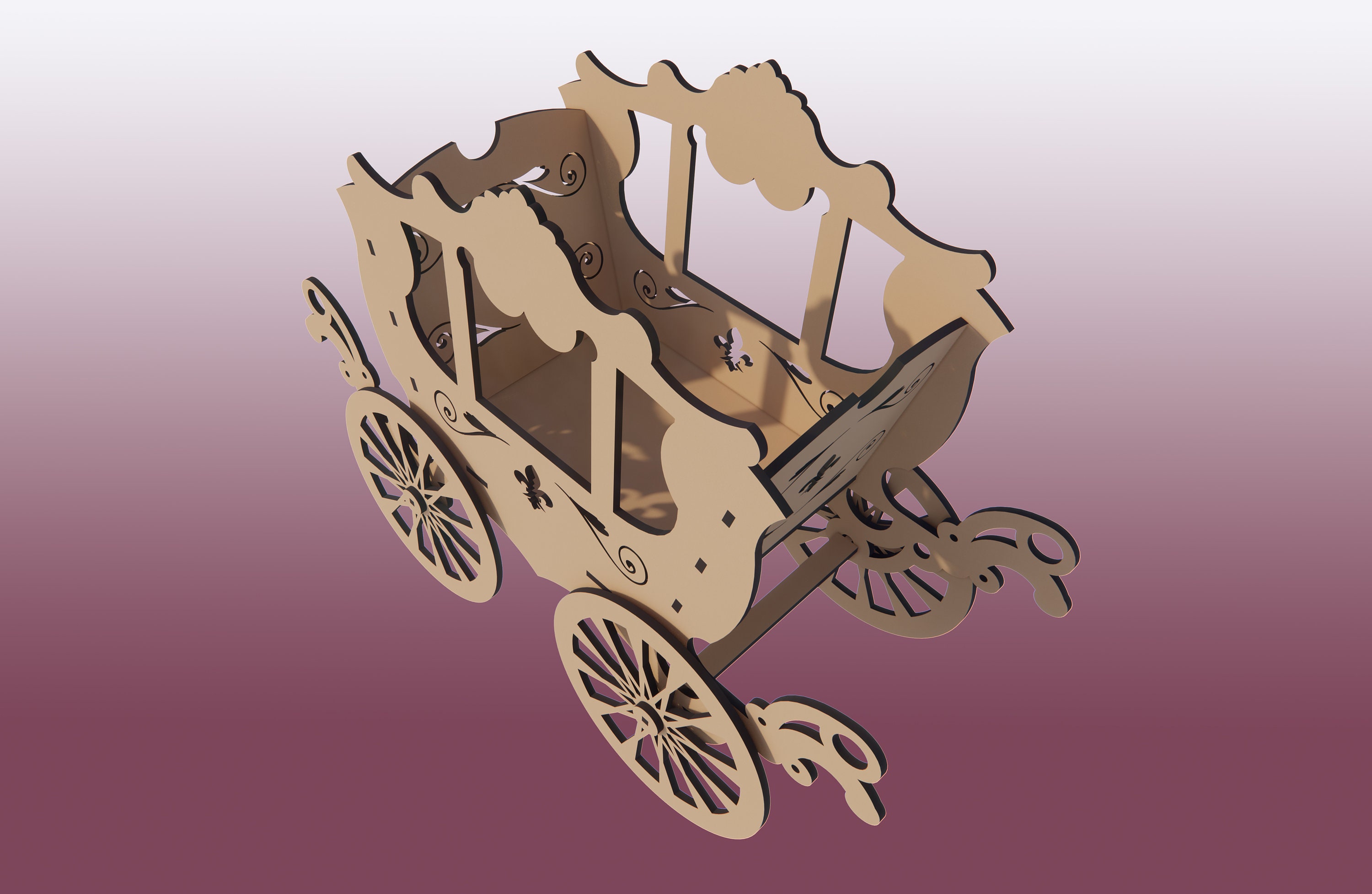 Decorative Flower Box, Modern Flower Box, Laser Cut Basket, Dxf Cut ...