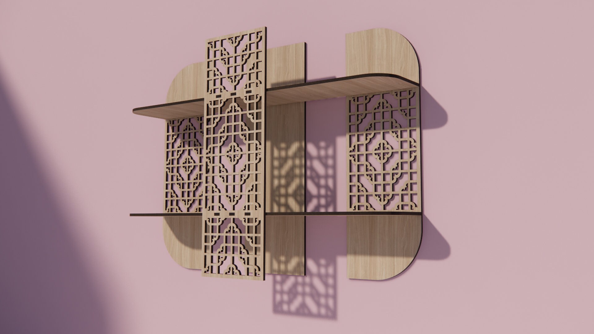 Modern Wall Shelf, Laser Cut, Decorative Wall Shelf, Dxf Digital, Svg ...