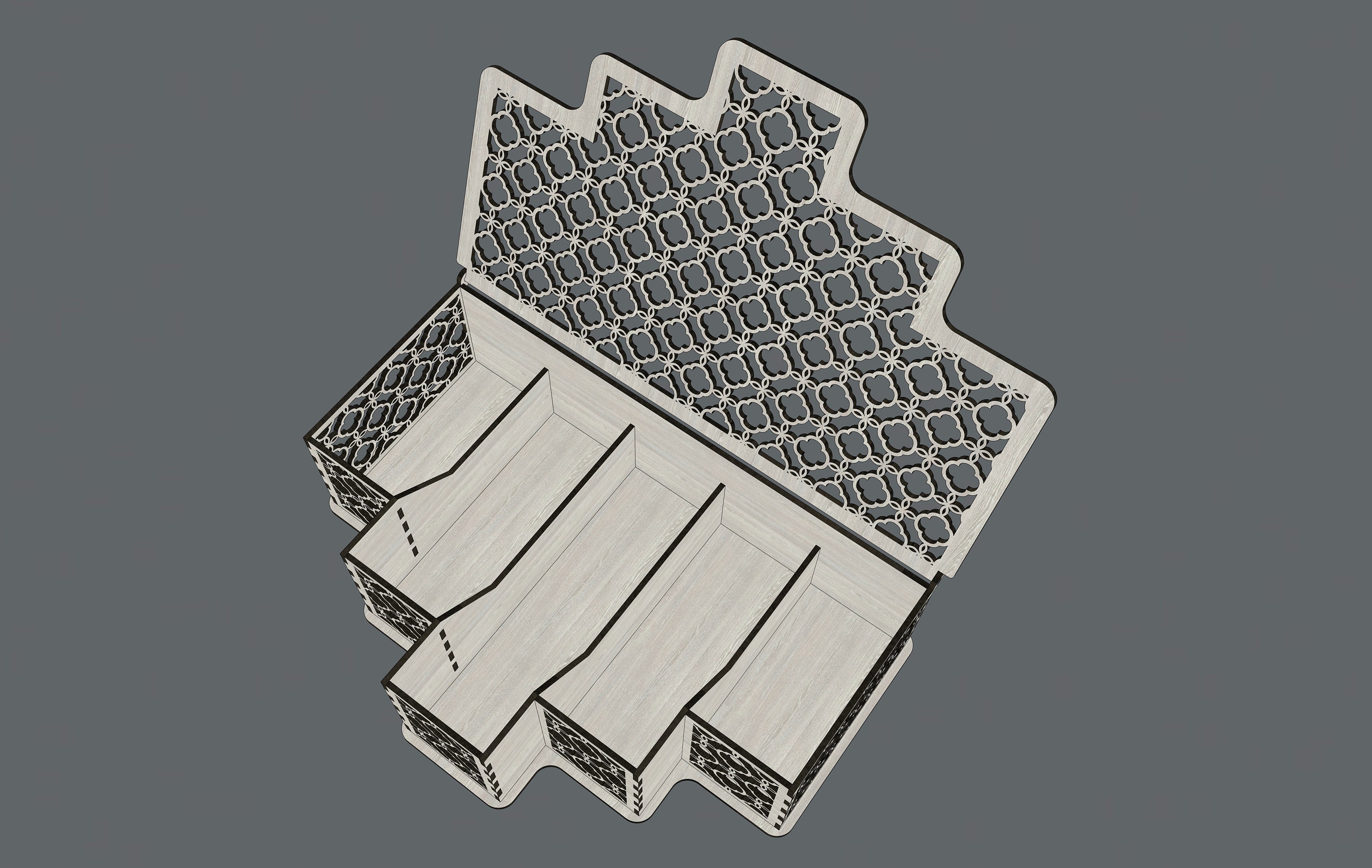 Tea Box, Coffe Box, Laser Cutting, Laser Box, Wooden Box, Dxf Cut File ...