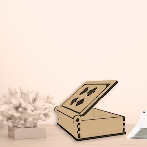 Wooden Laser Cut Playing Card Box, Dxf Cut File, Svg Cut File, Png Cut ...