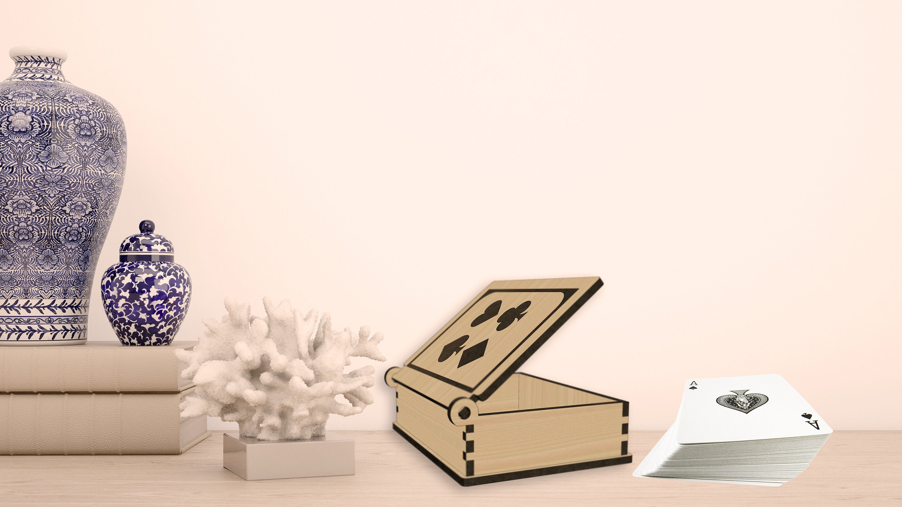Wooden Laser Cut Playing Card Box, Dxf Cut File, Svg Cut File, Png Cut ...