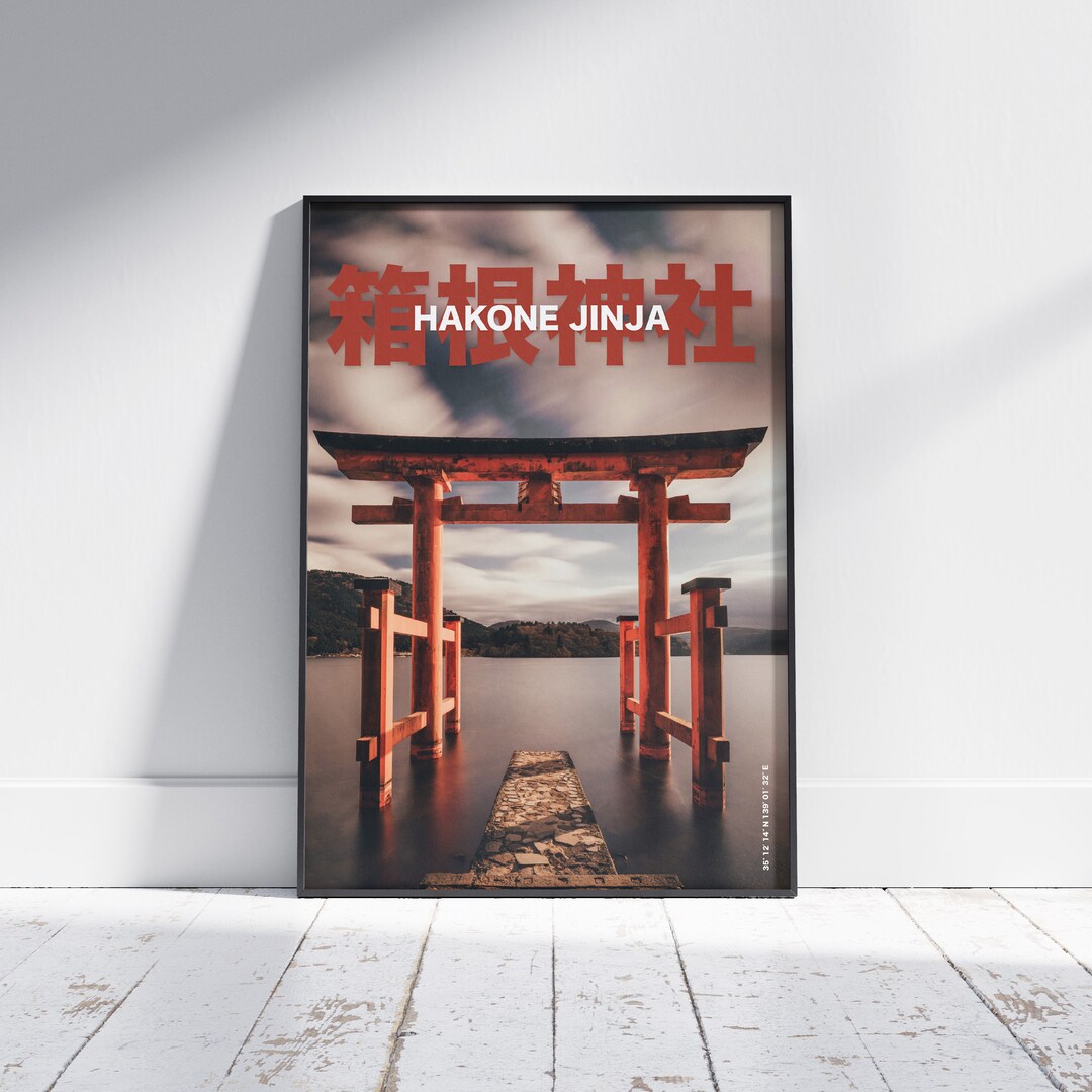 Premium Hakone Jinja Poster - Etsy