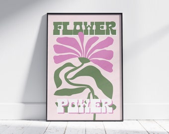 Poster Art Flower Power - Etsy