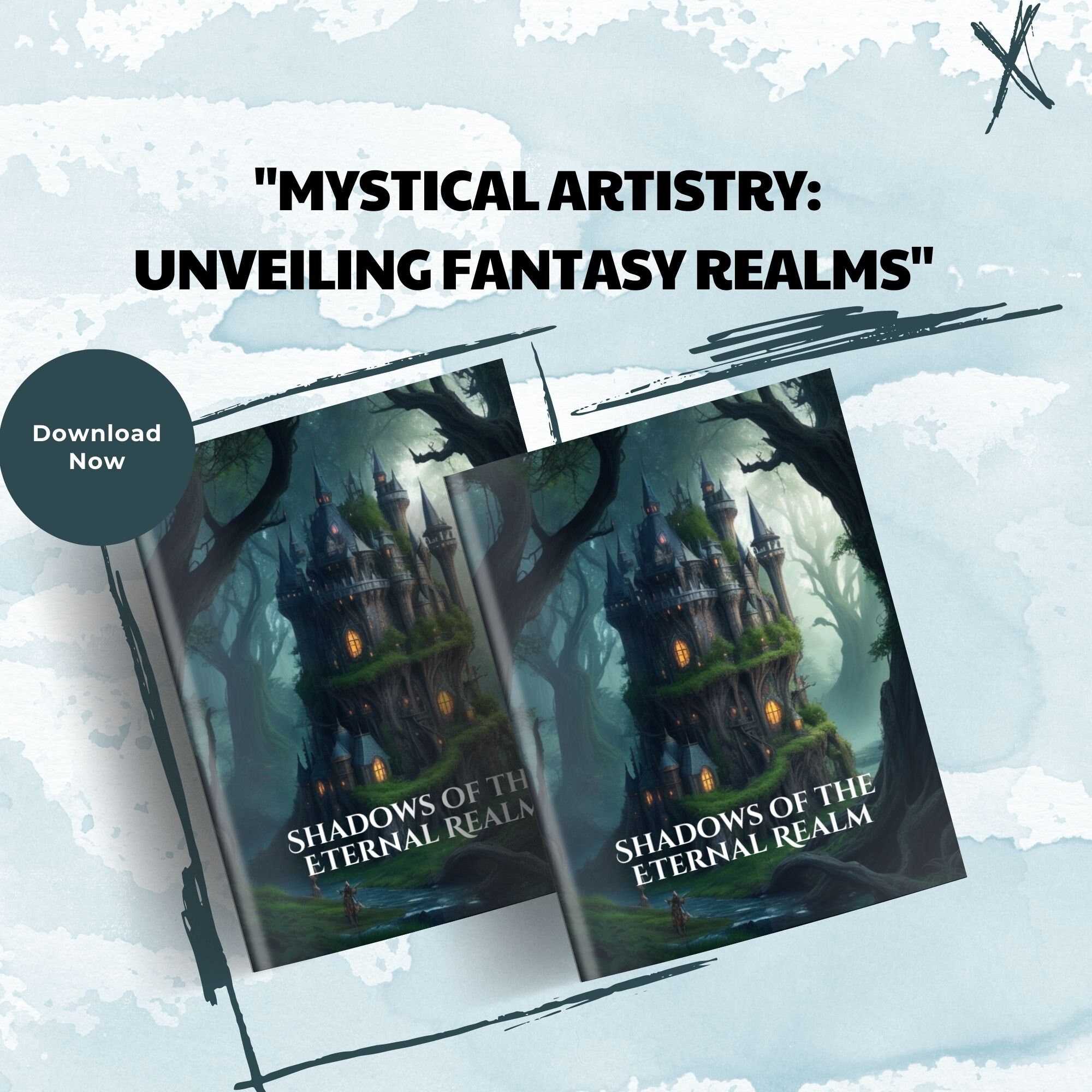 Premade Fantasy E-book Cover Templates Unique Digital Art for Self ...