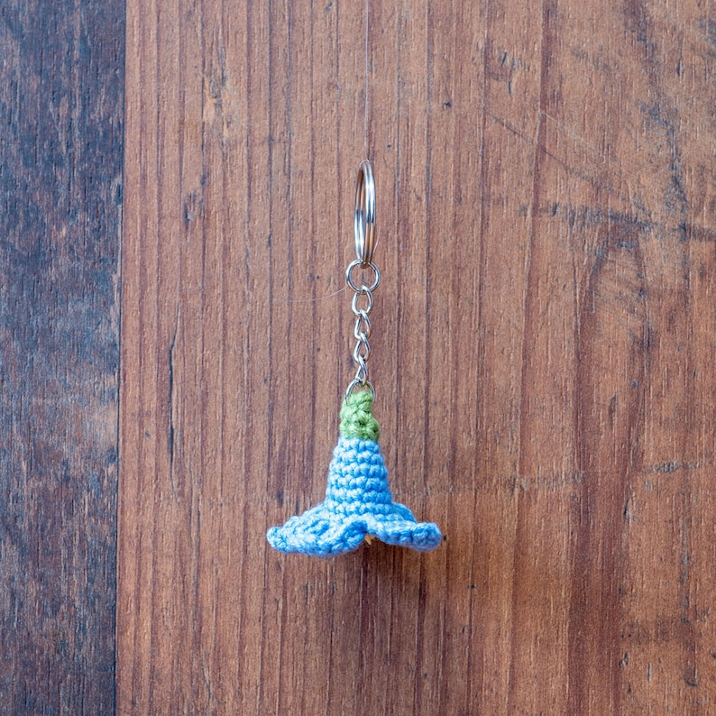 Handmade Crochet Bluebell Keyring/ Keychains/ Bag Accessories - Etsy UK