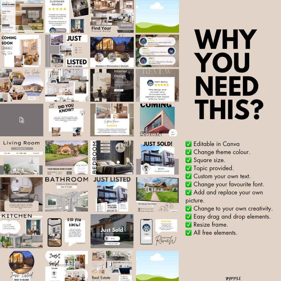 Real Estate Canva Template | Realtor Canva Template | Instagram Post ...