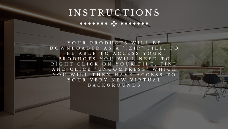 Zoom Backgrounds | Virtual Meetings | Modern Kitchen | Bundle of 10 ...