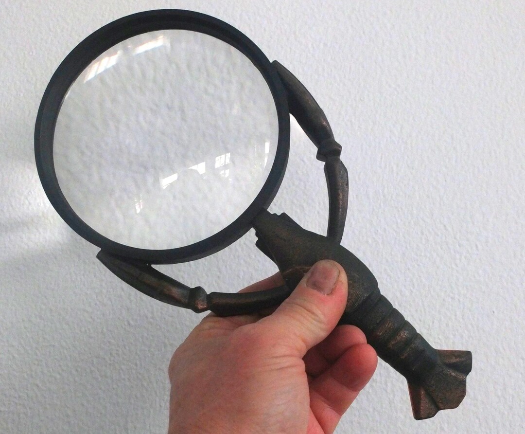 Vintage Optics, Large Round Magnifying Glass,gift for Valentine's Day ...