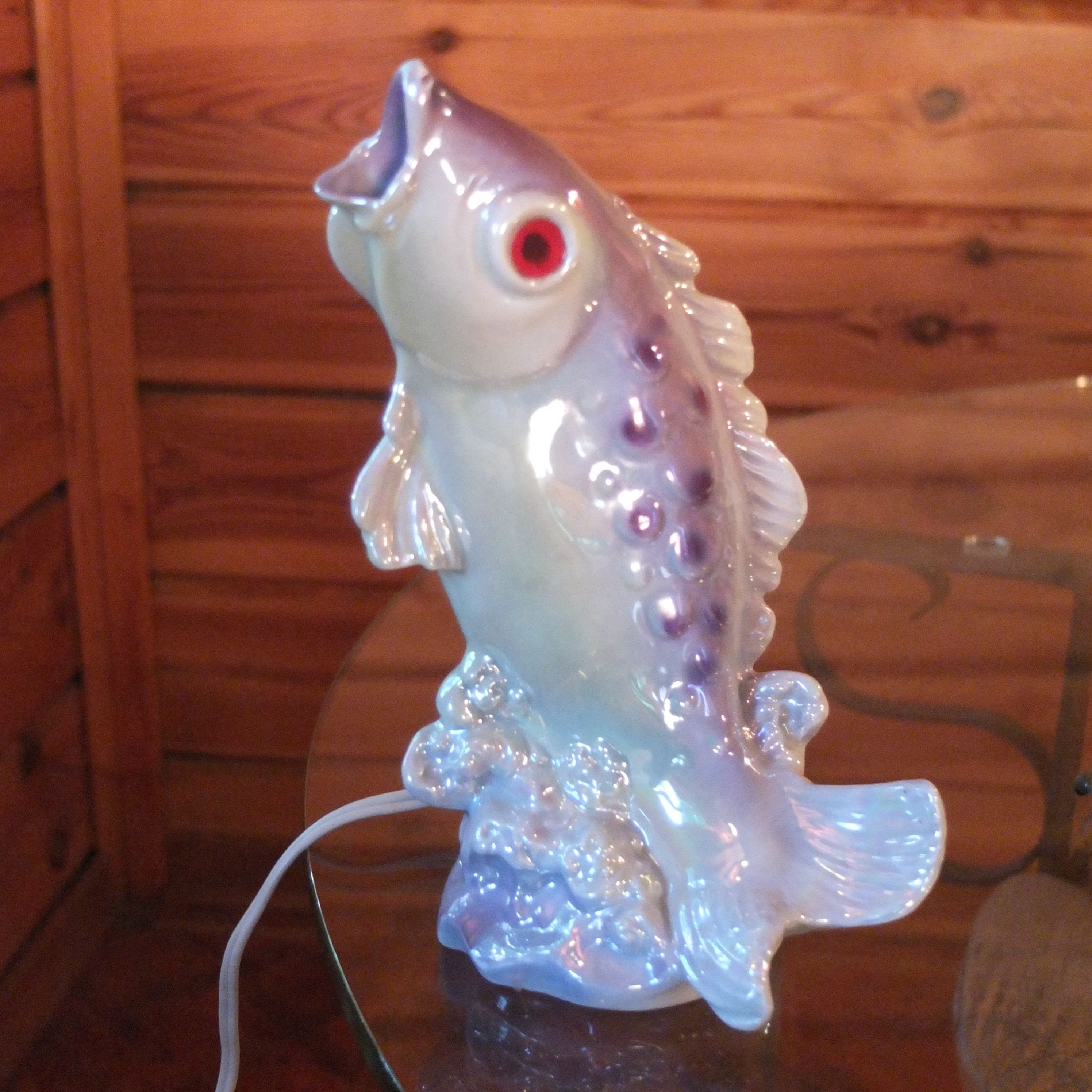 Vintage Ceramic Fish Perfume Lamp, German Night Light - Etsy
