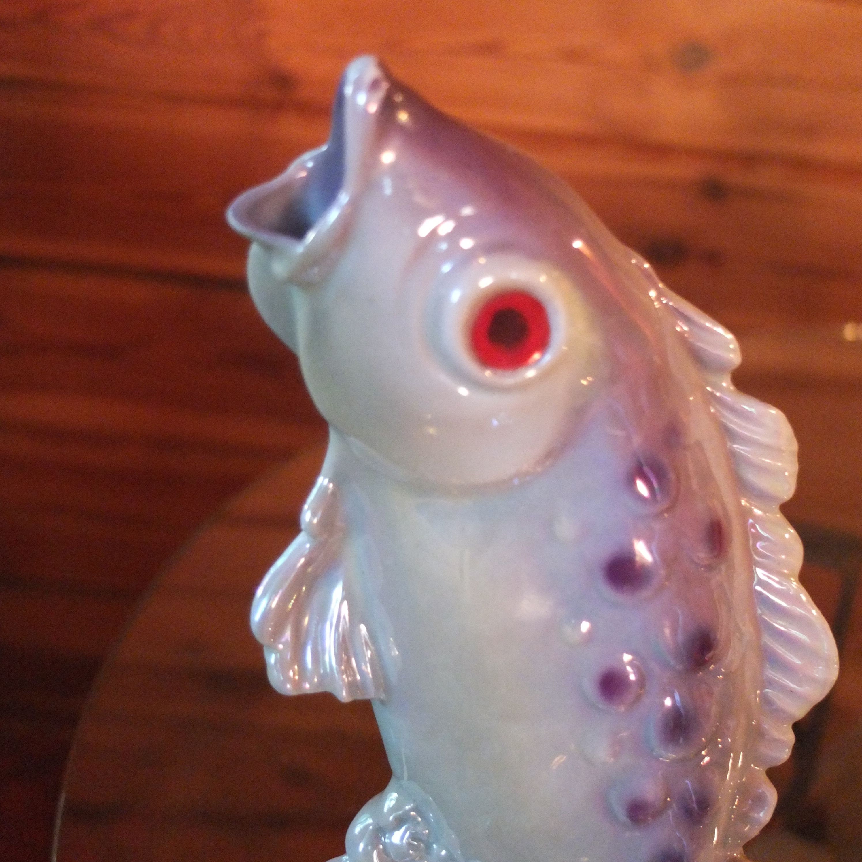 Vintage Ceramic Fish Lamp Perfume Lamp Fish Table Lamp Home and Life ...