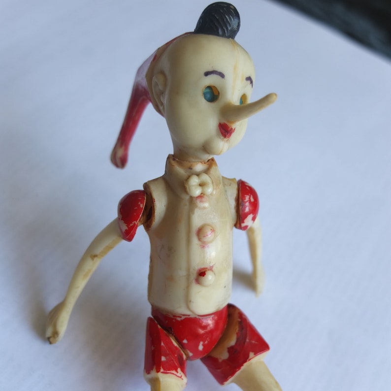 Vintage Soviet Pinocchio Action Figure Toy Celluloid USSR 1950’s Rare ...