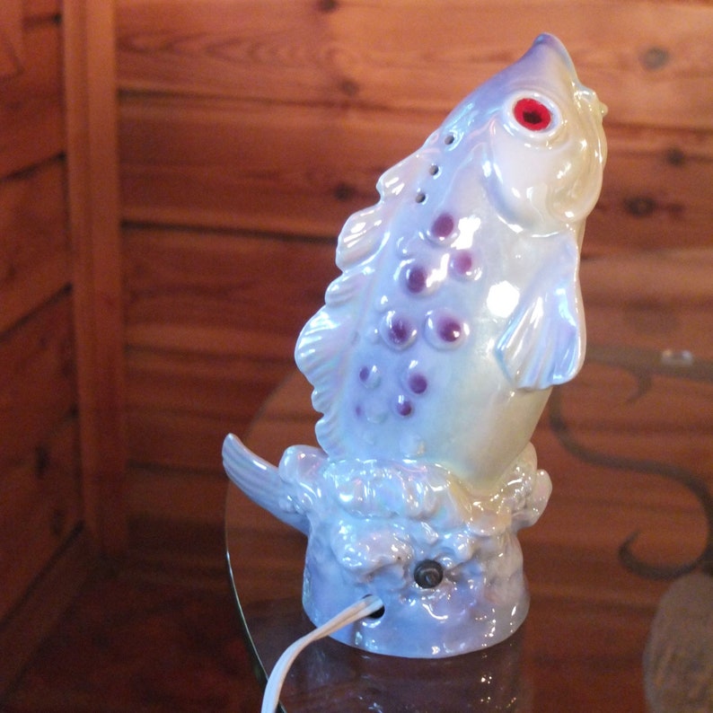 Vintage Ceramic Fish Perfume Lamp, German Night Light - Etsy
